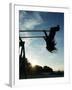 Girl Playing High on Swings at Sunset on Vosu Beach, Located in Lahemaa ...