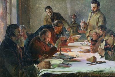 'Christmas Eve in Siberia, 1892 (Oil on Canvas)' Giclee Print - Jacek ...