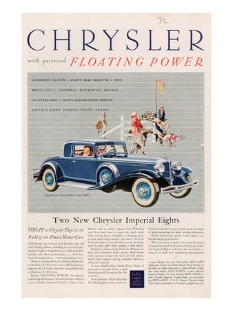 'Chrysler Floating Power - 1925' Premium Giclee Print | AllPosters.com