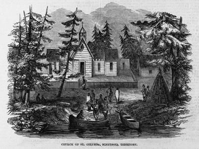 'Church of St. Columbia, Minnesota Territory.' Giclee Print ...