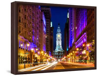 'City Hall and Avenue of the Arts by Night, Philadelphia, Pennsylvania ...
