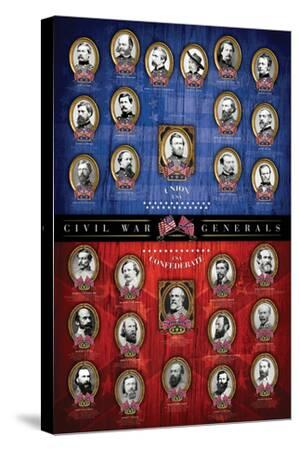 'Civil War Generals' Stretched Canvas Print | AllPosters.com