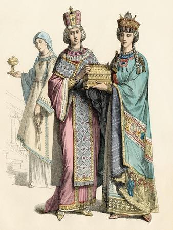 'Civilization of Antiquity: Imperatrice and Princess with a Servant ...