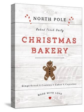 'North Pole Bakery' Stretched Canvas Print - Clara Wells | AllPosters.com