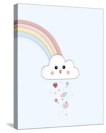 'Rainbow Cutie' Stretched Canvas Print - Clara Wells | AllPosters.com