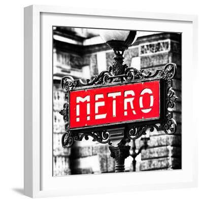 'Classic Art, Metro Sign at the Louvre Metro Station, Paris, France ...