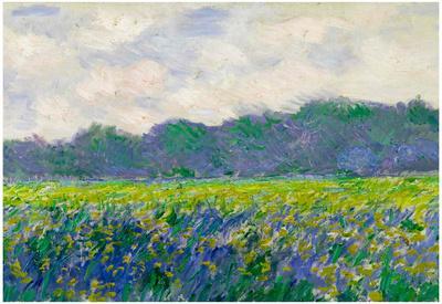 'Claude Monet Field of Yellow Irises Art Print Poster' Posters ...
