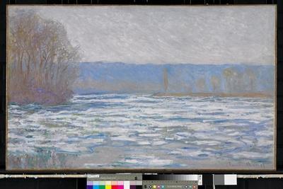 'Ice breaking up on the Seine near Bennecourt, 1893' Giclee Print ...