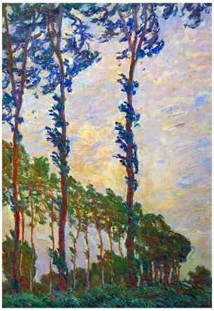 'Claude Monet Poplar Series Wind Art Print Poster' Posters | AllPosters.com