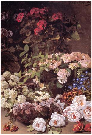 'Claude Monet Spring Flowers Art Print Poster' Posters | AllPosters.com