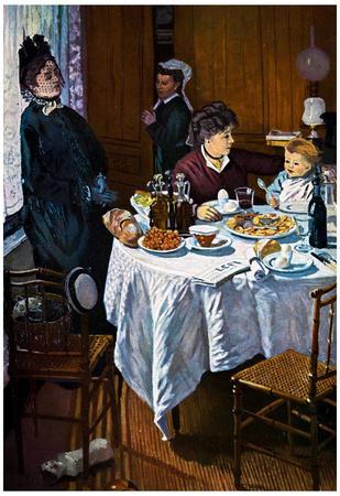 Claude Monet The Lunch #1 Art Print Poster Prints | AllPosters.com