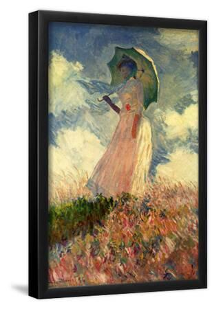 'Claude Monet (Woman with a Parasol, Study) Art Poster Print' Print ...