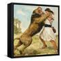 'Samson Fighting a Lion' Giclee Print - Clive Uptton | AllPosters.com