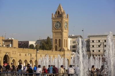'Clock Tower in Shar Park, Erbil, Kurdistan, Iraq, Middle East ...