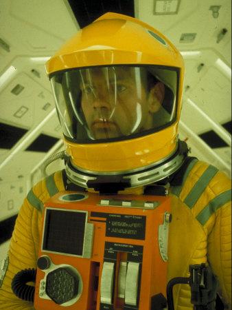 'Close Up Portrait of Actor in Astronaut Suit on the Set of the Movie ...