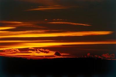 'Clouds: Wavy, Radiating Cirro-Stratus Clouds at Dusk' Giclee Print ...