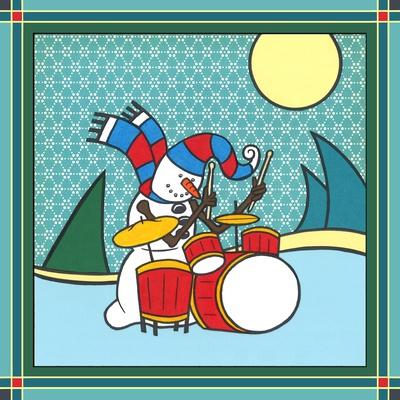'Coalman the Snowman Drums 1' Giclee Print - Denny Driver | AllPosters.com