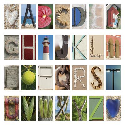 'Coastal Alphabet' Giclee Print - Mike Toy | AllPosters.com