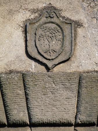 'Coat of Arms of House of Della Rovere Above Main Entrance to Vasanello ...