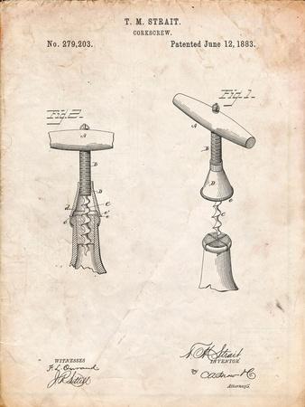 'Corkscrew 1883 Patent' Poster - Cole Borders | AllPosters.com