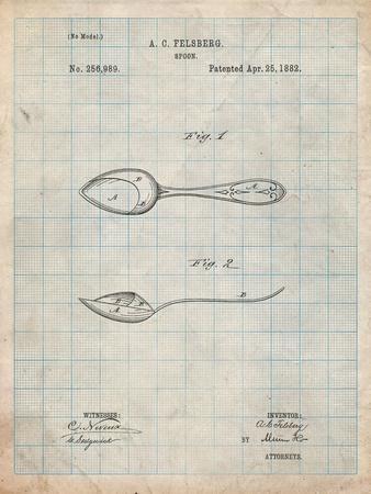 'Dinner Spoon Patent' Art - Cole Borders | AllPosters.com
