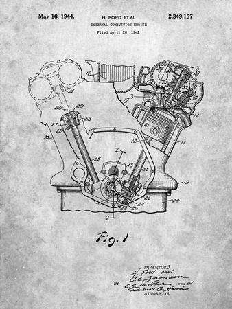 'Ford Internal Combustion Engine' Posters - Cole Borders | AllPosters.com