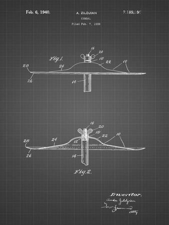 'PP107-Black Grid Zildjian Swish Cymbal Poster' Giclee Print - Cole ...