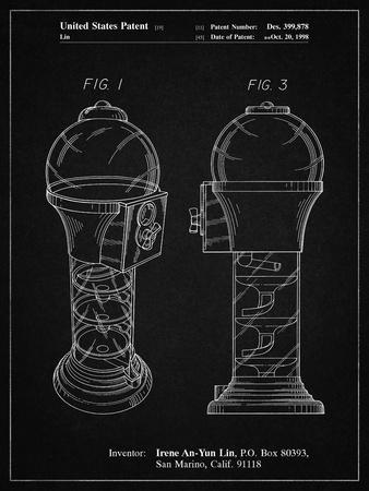 'PP864-Vintage Black Gumball Machine Poster' Giclee Print - Cole ...