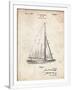 'PP878-Vintage Parchment Herreshoff R 40' Gamecock Racing Sailboat ...