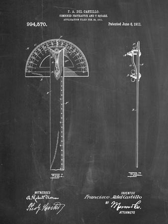 'Protractor T-Square Patent' Posters - Cole Borders | AllPosters.com