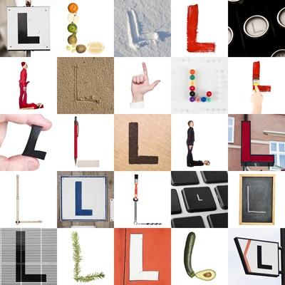 'Collage Of Images With Letter L' Posters - gemenacom | AllPosters.com