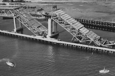 'Collapsed Spans of the Second Narrows Bridge' Photographic Print ...