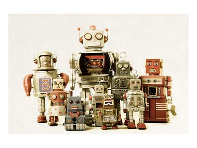 'Collection Small &Large Robots' Poster | AllPosters.com