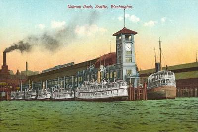 'Colman Dock, Seattle, Washington' Posters | AllPosters.com