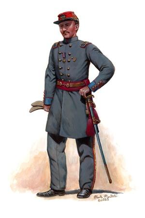 'Colonel Elmer Ellsworth 1861, 2023 (Acrylic Gouache on Bristol ...