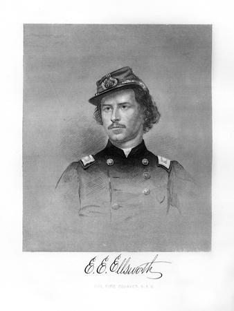 'Colonel Ephraim Elmer Ellsworth, American Soldier' Giclee Print ...