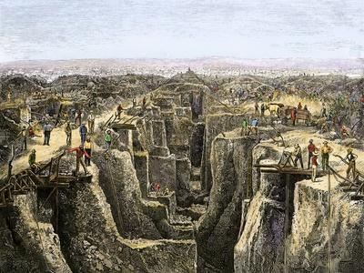 'Colonial Africa: Precious Stone Researchers Working in the Diamond ...