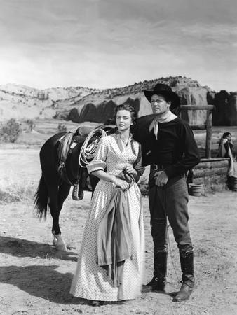 'COLORADO TERRITORY, 1949 directed by RAOUL WALSH Dorothy Malone and ...