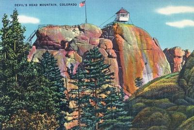 'Colorado - View of Devil's Head Mountain Lookout Tower' Prints ...
