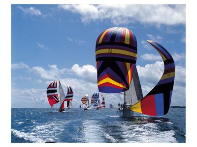 'Colorful Sails' Premium Giclee Print | AllPosters.com
