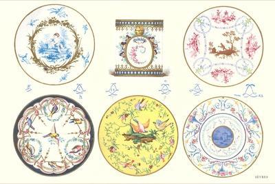 'Colorful Sevres Plates' Prints | AllPosters.com