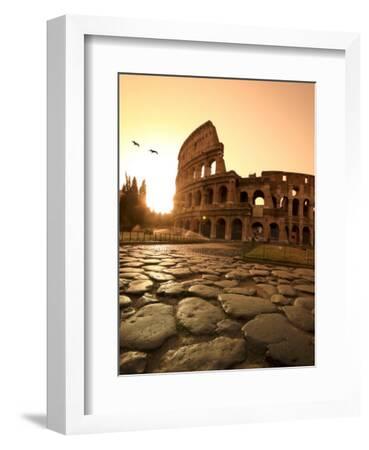 'Colosseum and Via Sacra, Sunrise, Rome, Italy' Photographic Print ...
