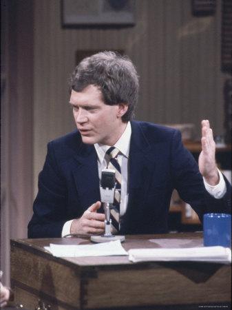 'Comedian David Letterman on NBC TV "Late Night"' Premium Photographic ...