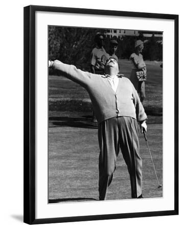 'Comedian Jackie Gleason Playing Golf at Broadmoor Hotel During ...