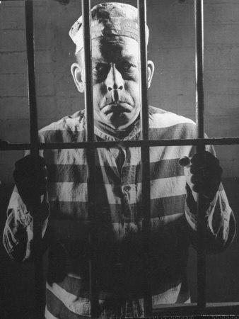 'Comic Fred Allen Trying to Live His Part as a Prisoner in Jail ...
