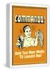 'Commando Two Weeks Until Laundry day Funny Retro Poster' Posters ...