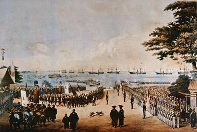 'Commodore Perry Lands in Japan to Meet the Imperial Commissioners at ...
