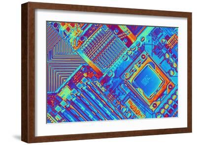 'Computer Motherboard with Core I7 CPU' Photographic Print - PASIEKA ...