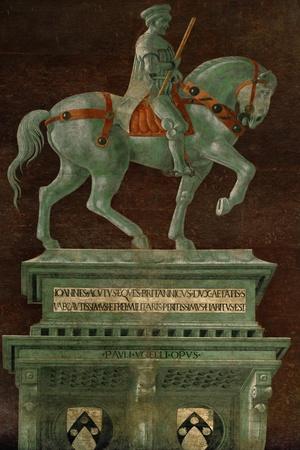 'Condottiere John Hawkwood (1320-1394), Equestrian Portrait' Giclee ...
