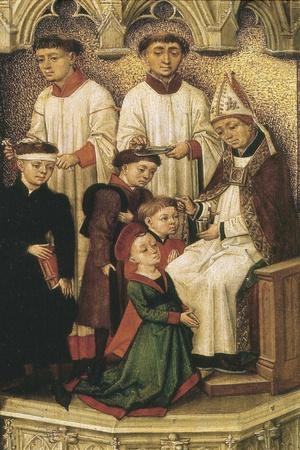 'Confirmation Using Chrism or Holy Oil, from Redemption Triptych ...